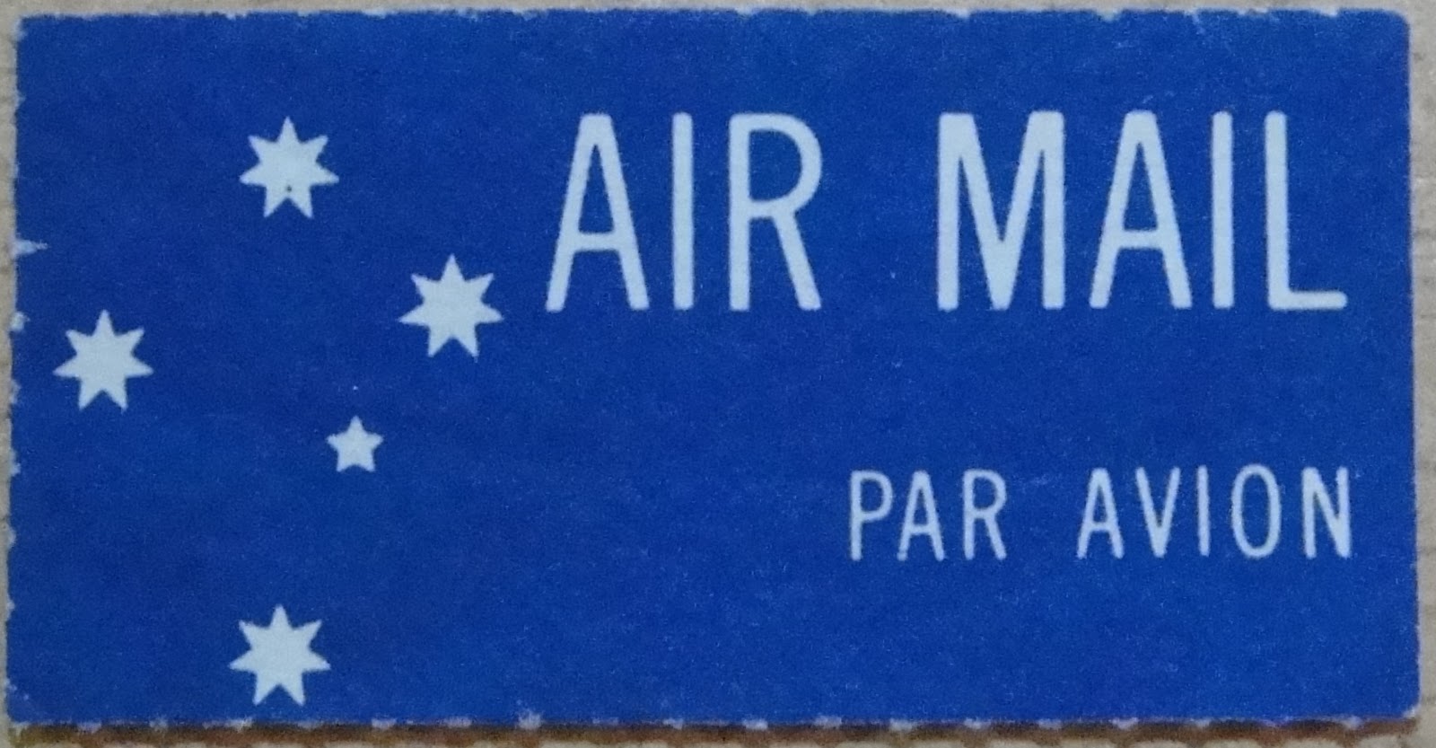 International Airmail And Priority Mail Labels: Australia: Airmail labels