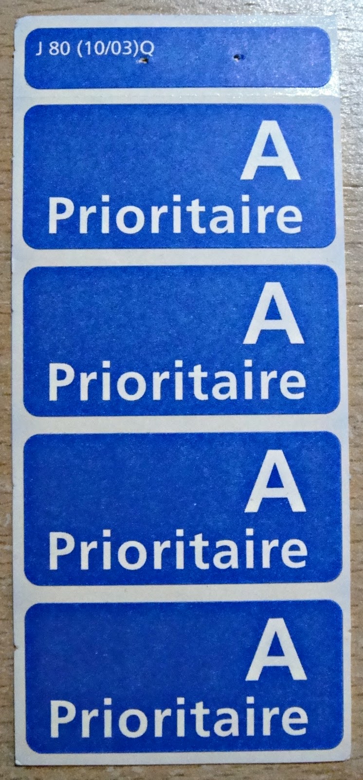 International Airmail And Priority Mail Labels: Denmark: Prioritaire A ...