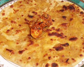 Food from all over the World: Lots of Paratha