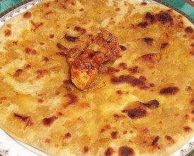 Food from all over the World: Lots of Paratha