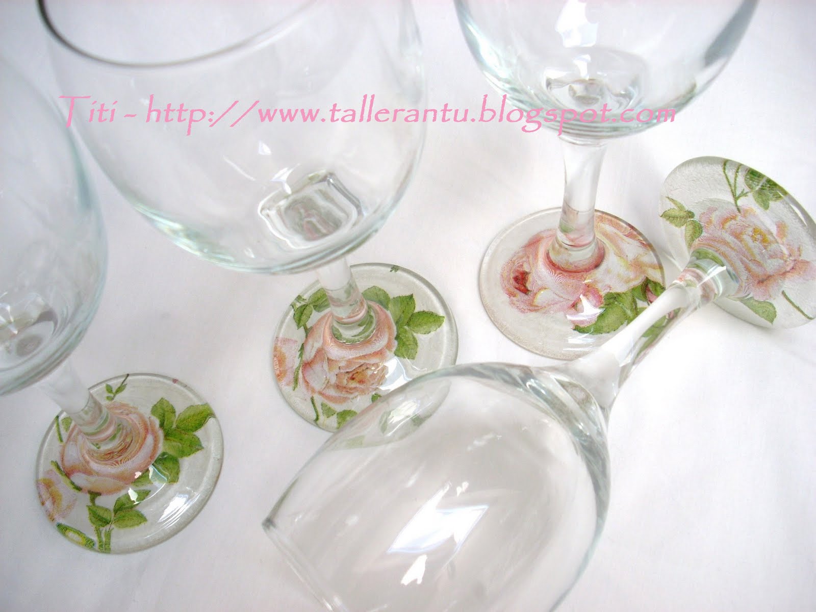 "Taller Antü": 476- Copas Rosas