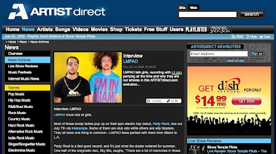 LMFAO NEWS: LMFAO Interview With Artist Direct!!