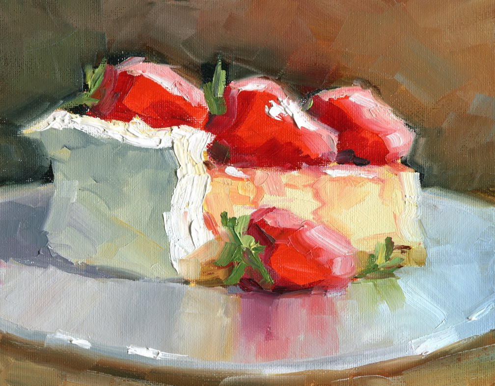 TOM BROWN FINE ART: CHEESECAKE PAINTING BY TOM BROWN