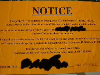 i will shout youngstown: are those orange stickers on vacant houses a ...