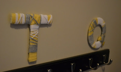 Using Yarn: Yarn Wrapped Monograms - A Pretty Life In The Suburbs
