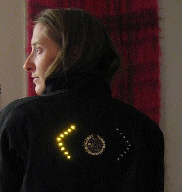 Cozy Beehive: "E-Textile" Turn Signal Jacket
