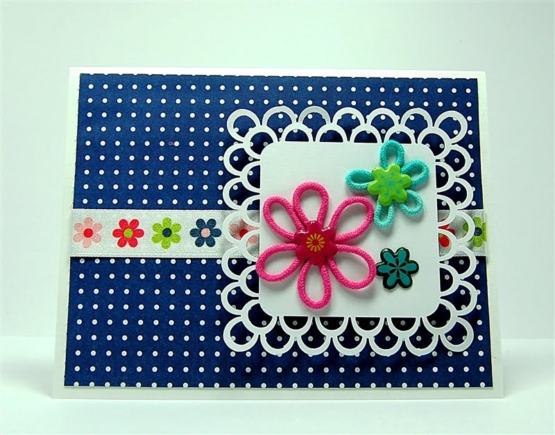 Capadia Designs: Flower Power Card (a little loopy)