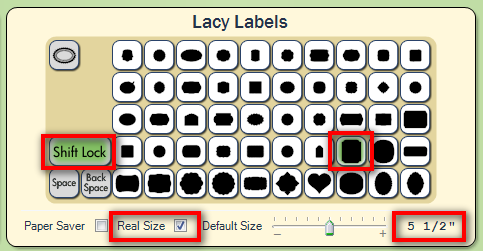 Capadia Designs: Shaped Card from Lacy Labels