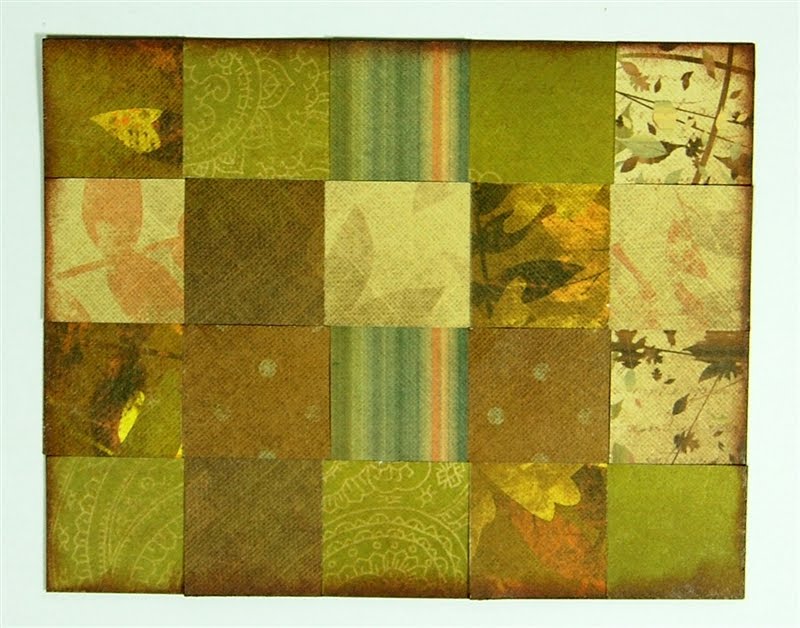 Capadia Designs: Autumn Patchwork Notecard