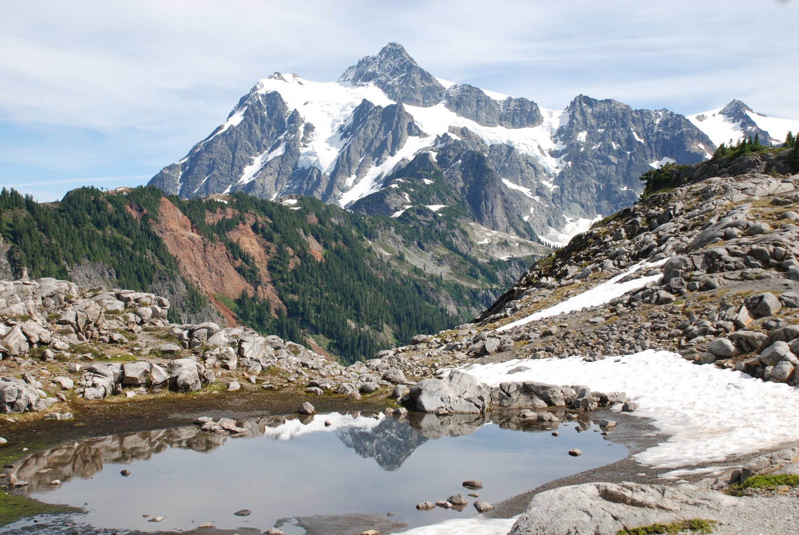 bach traveling time: Artist's Point in the northern Cascades, Washington