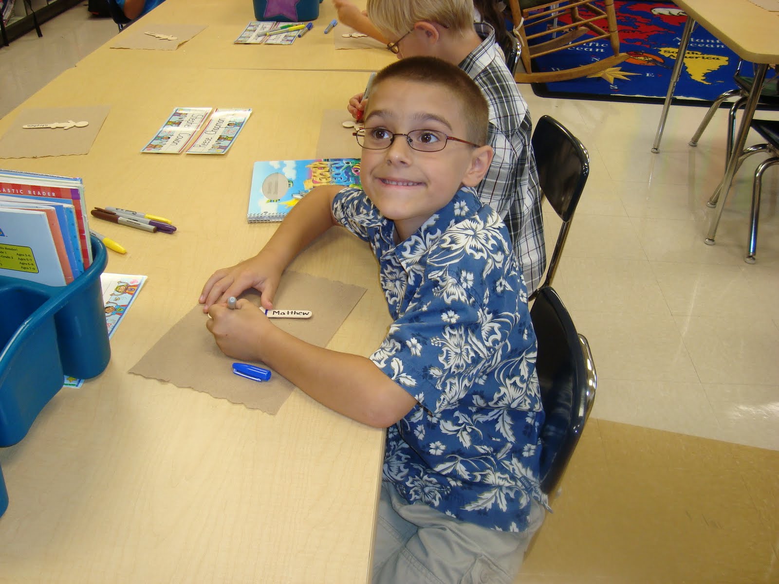 The Hurst Family: Second Grade Begins