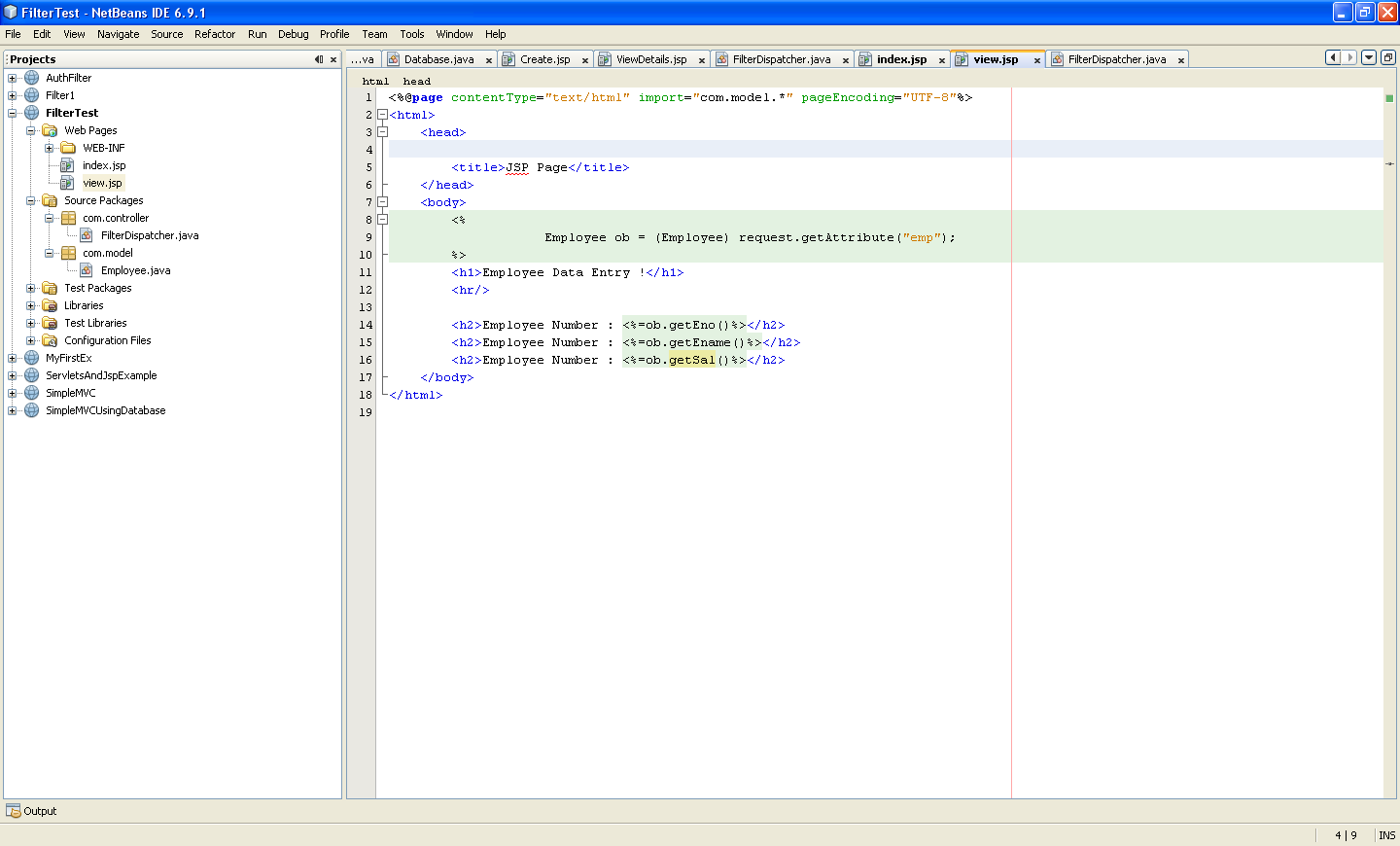 Java Circuit 22 Simple Filter Example
