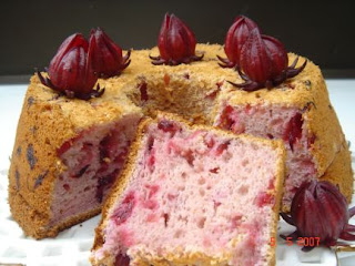 Yochana's Cake Delight! : Wild Rosella Chiffon Cake