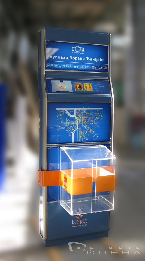 Studio Čubra: City Information and Advertising Panel "Totem"