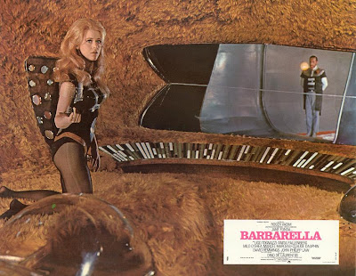 BARBARELLA'S SHAGPILE COCKPIT: SET DESIGNS