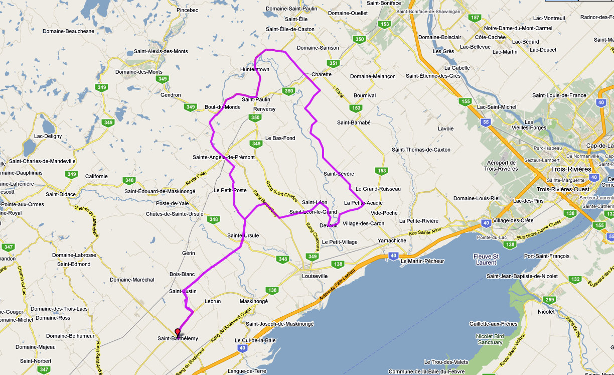 Cycle Fun Montreal: 2010 first MRC maskinongé ride