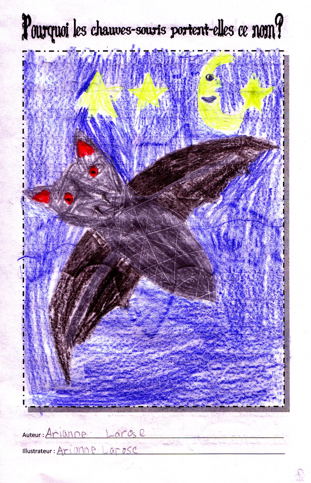 Ma petite école maison: Légende de chauves-souris