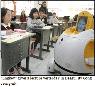 Korea's Information Society: English-Teaching Robots Arrive in Korea