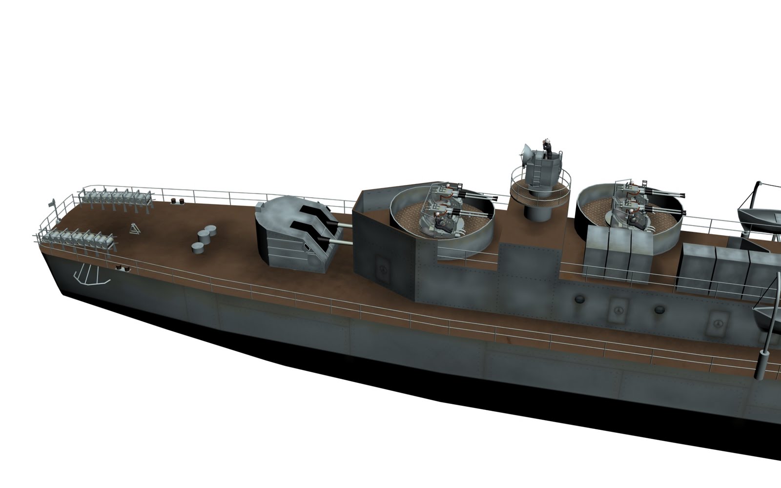 Arte en 3D: Segunda División de destructores - 1982