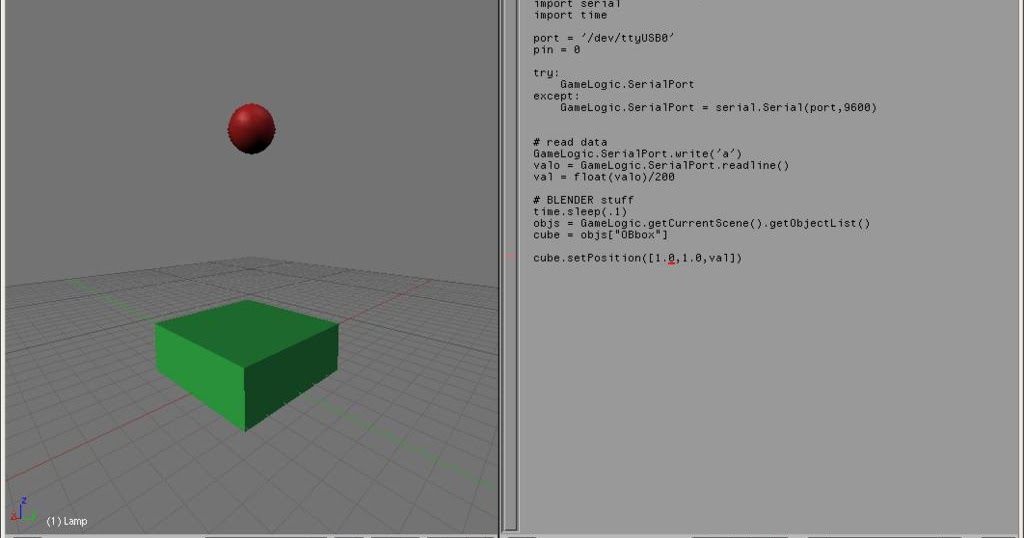 Open Dimension: Bouncing virtual ball with Arduino (and Blender)