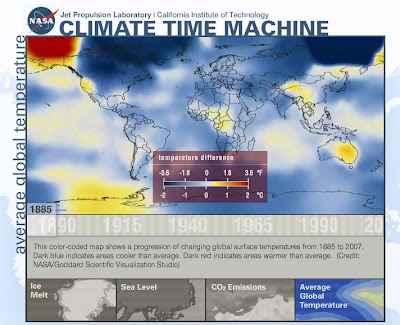 Medio Ambiente 2.0: NASA: Climate Time Machine