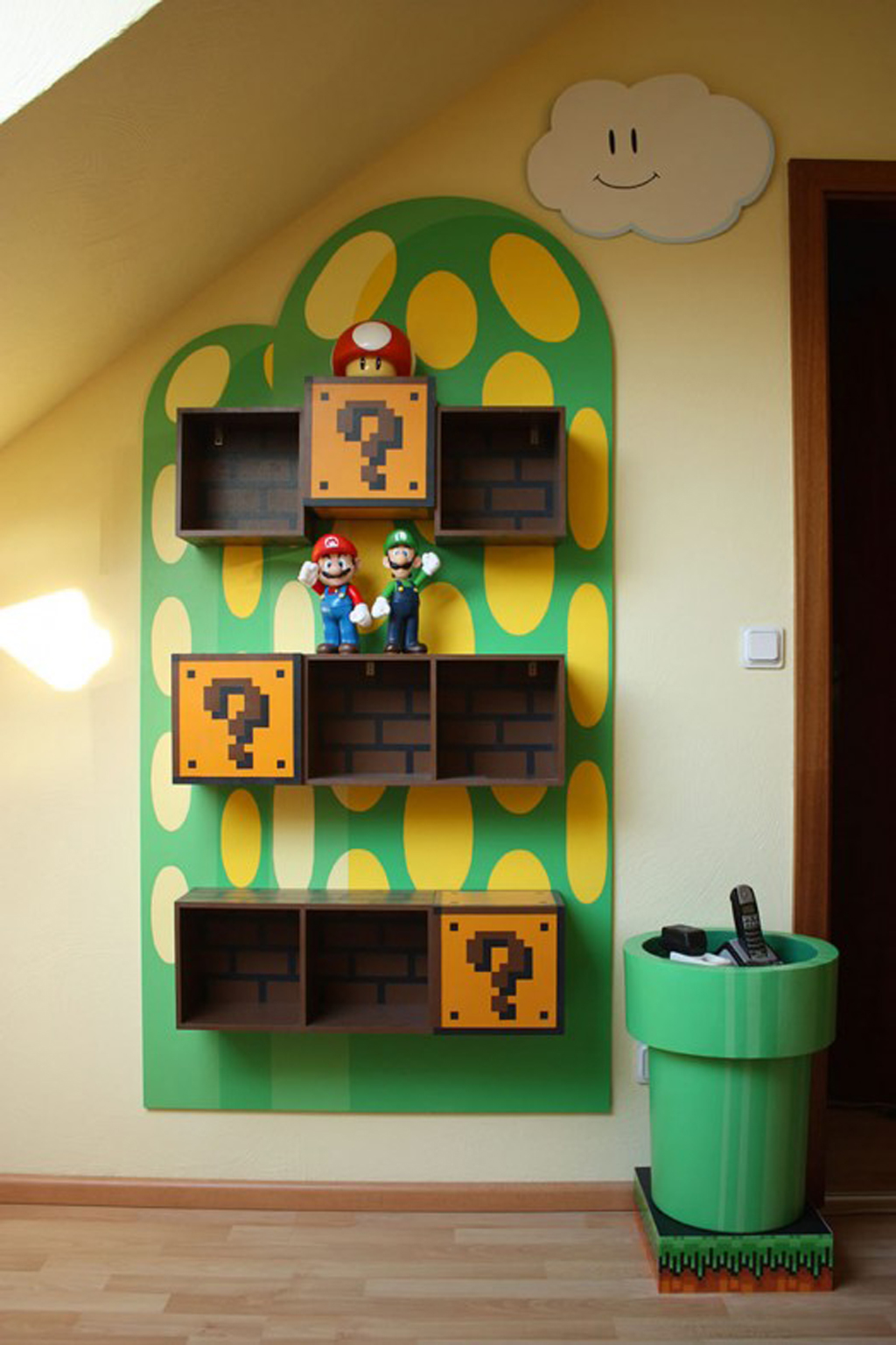 bookworm on the loose: Mario Bros. Bookshelf Kingdom