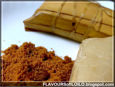 Ibos dipped in pula nga kalamay