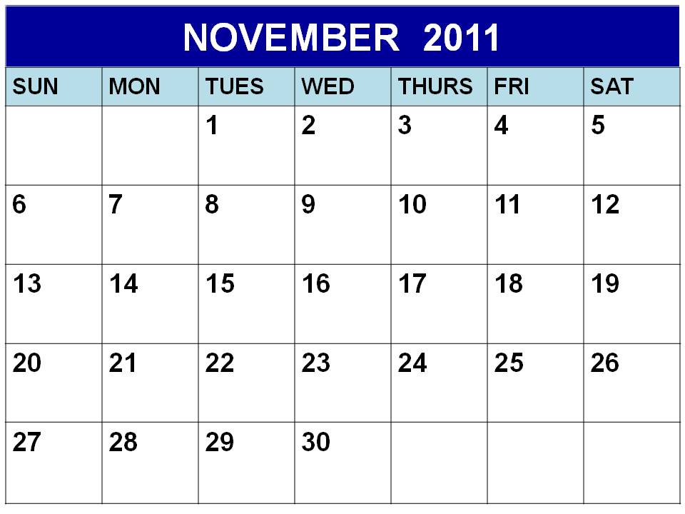 The Symphony of Life: calendar november 2011