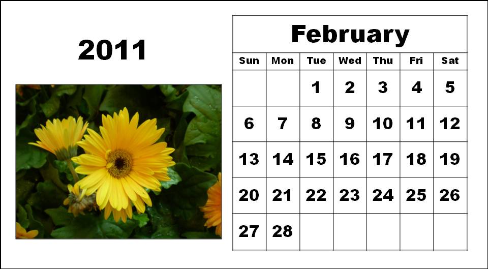 month of february calendar 2011 | fashion online magazine