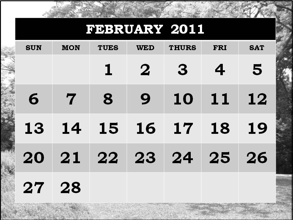 njyloolus: february 2011 calendar print out