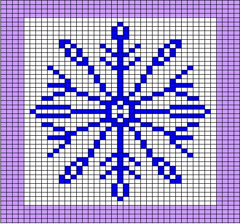 ChemKnits: Snowflake Knitting Chart V.2