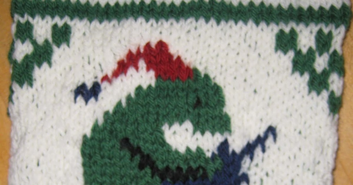 ChemKnits: Guitar Playing Dinosaurs Knitting Charts!