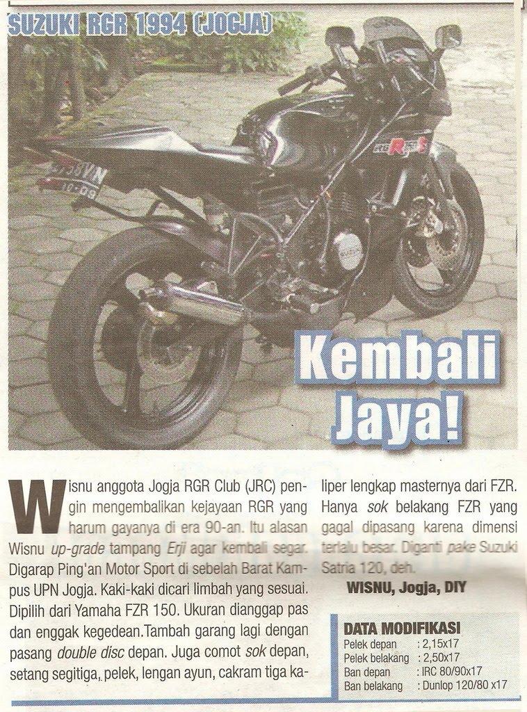 World of Ride: Modifikasi RGR