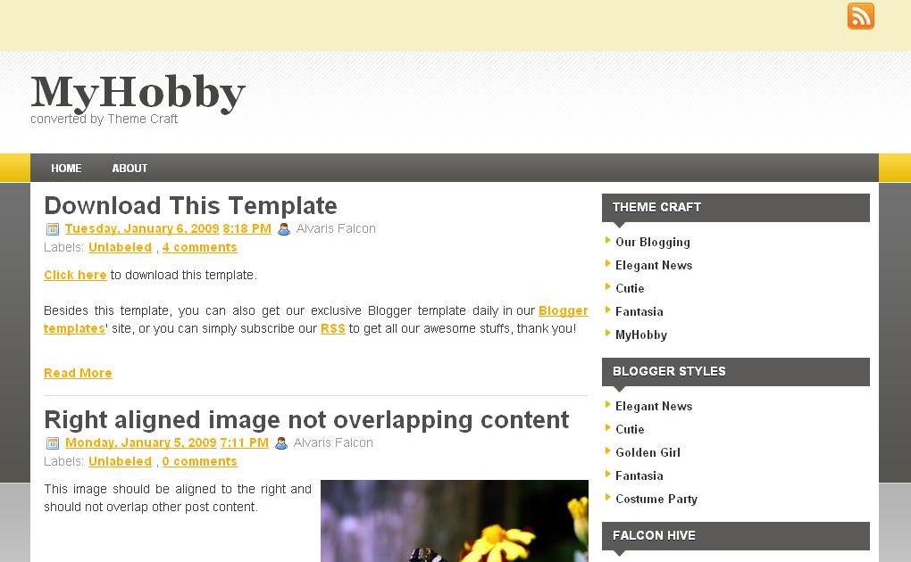 Free Blogger Template My Hobby