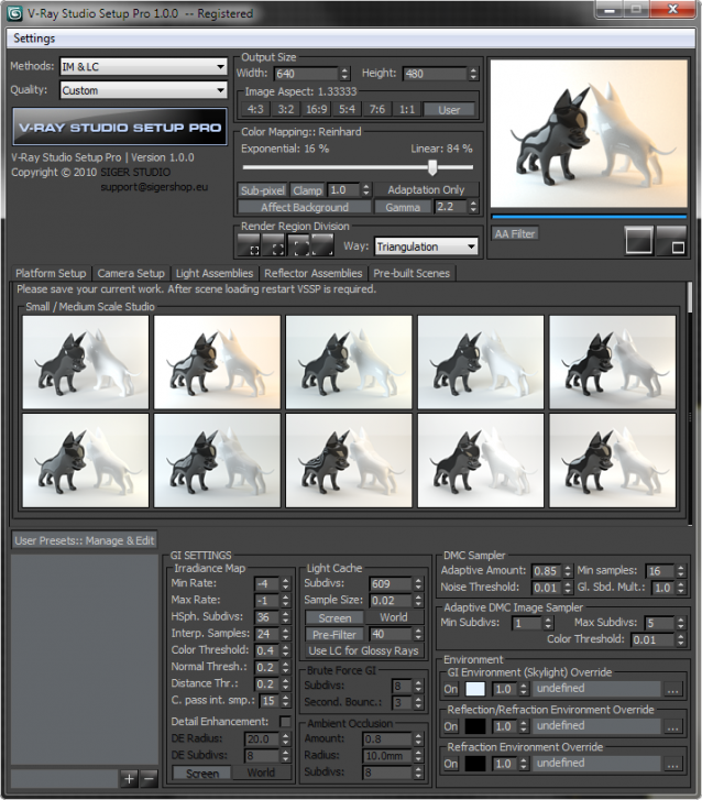 筑苑: SIGER V-Ray Studio Setup Pro