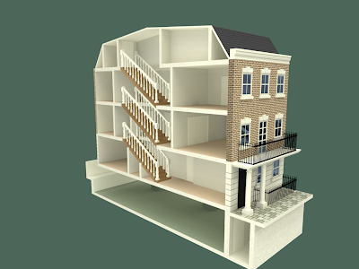 SulkingGreekGod: 3D dollhouse view from floorplans
