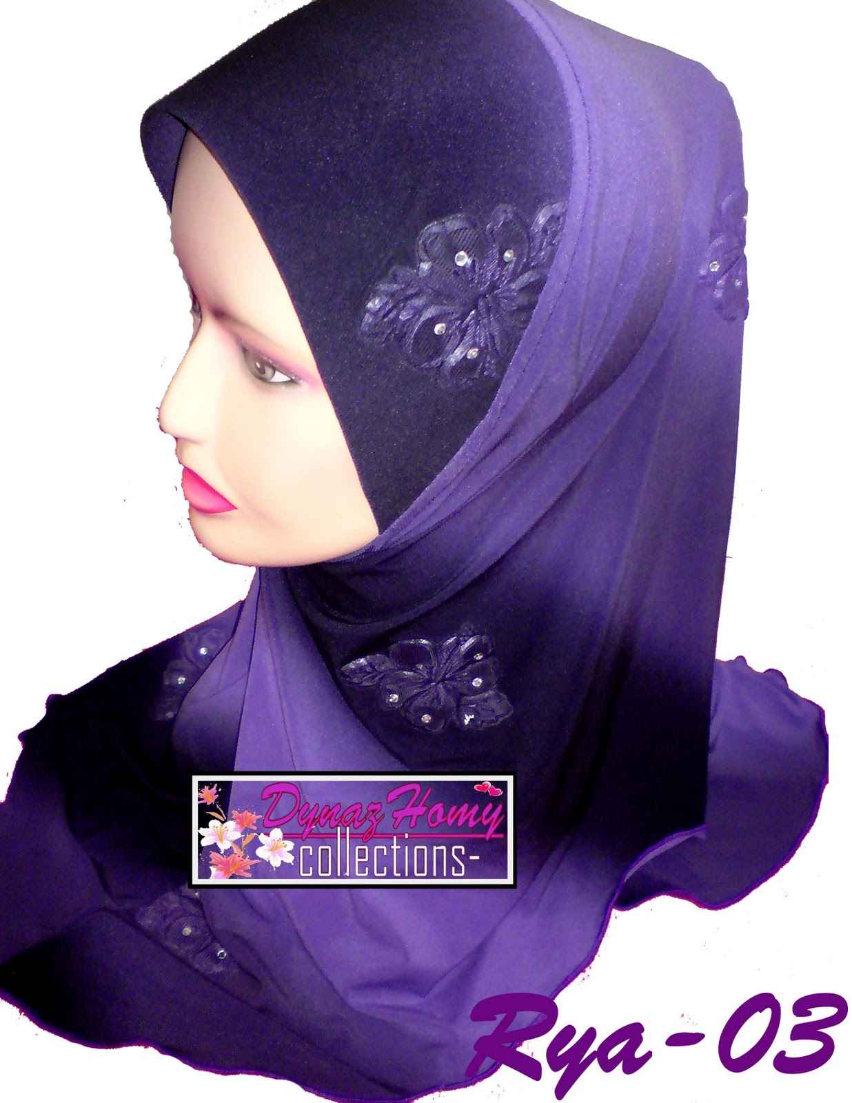 Dynaz Homy Collections: Tudung Aliya Bunga Raya..