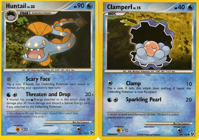 My Pokemon Card Collection: Pokemon Huntail Lv.33 evolves from Clamperl ...