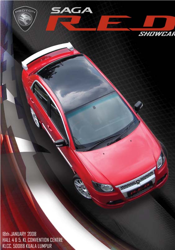 Dynamic E-motion: Proton Saga RED Showcar