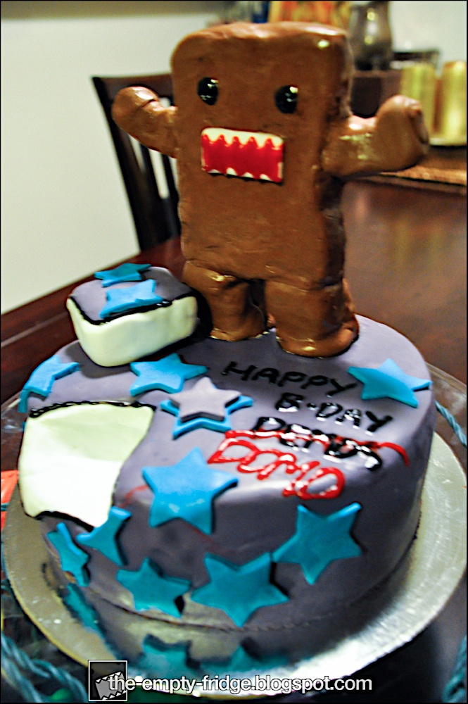 The Empty Fridge.: The Domo Birthday Cake!