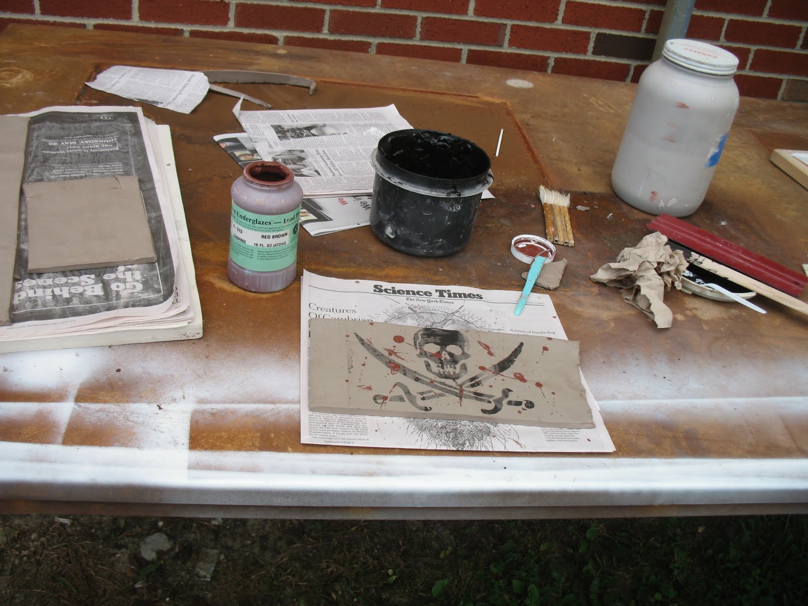 Ashley Stewart: Screen Printing on Clay