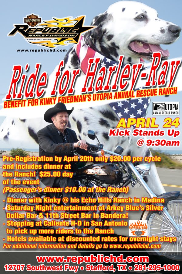 cousin nancy: Ride For Harley-Ray April 24th!