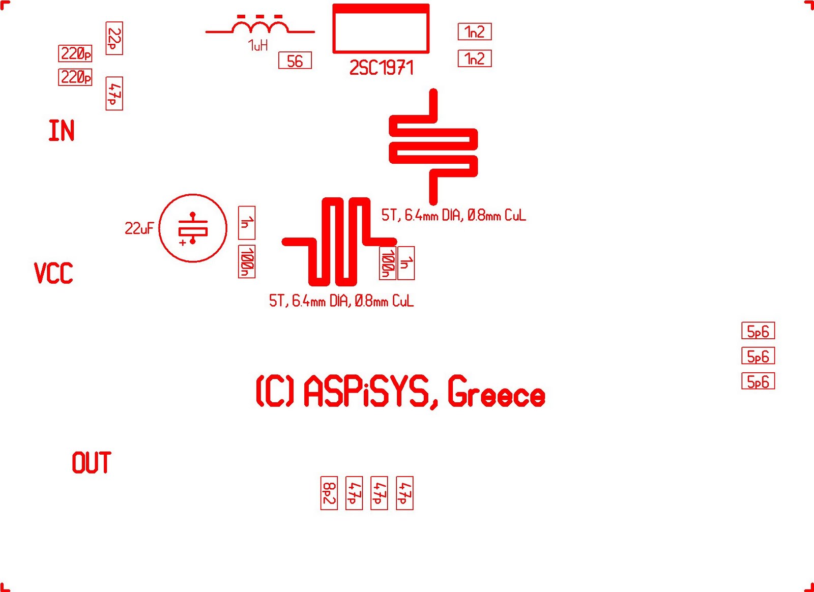 8W Broadband RF Amplifier 2SC1971 88-108 MHz | RF Circuits