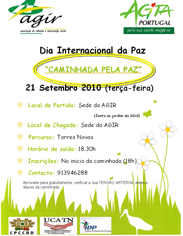 AGIR - Associação de Reflexão e Intervenção Social: Caminhada Pela Paz ... AGIR - Associação de Reflexão e Intervenção Social: Caminhada Pela Paz ...