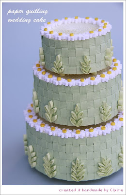 Claire's paper craft: Wedding Cake -paper quilling