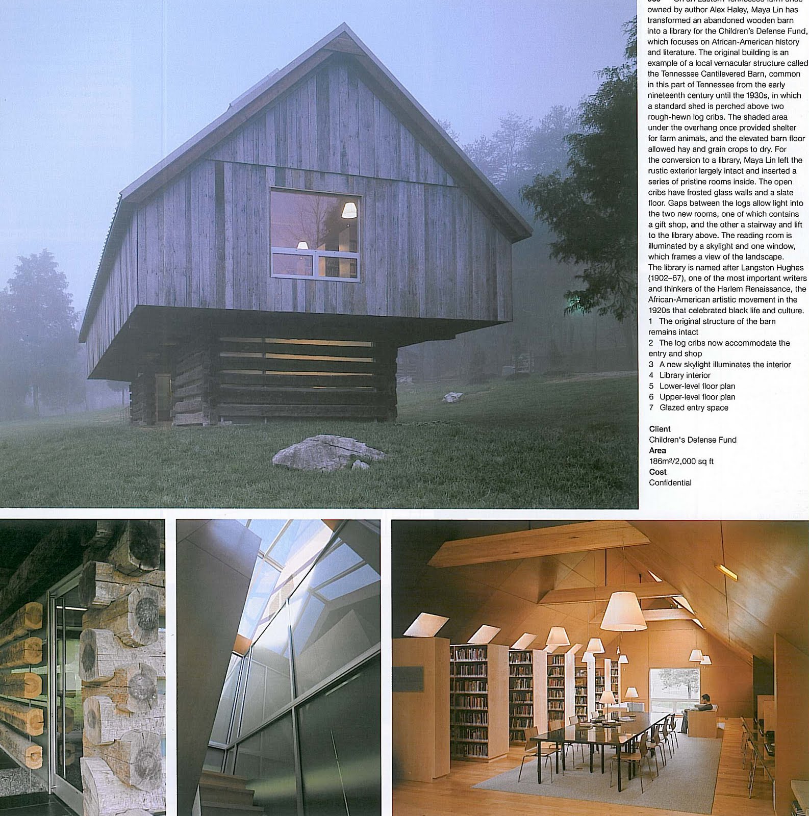 Langston Hughes Library, Clinton, Tennessee Maya Lin Architect, Phaidon ...