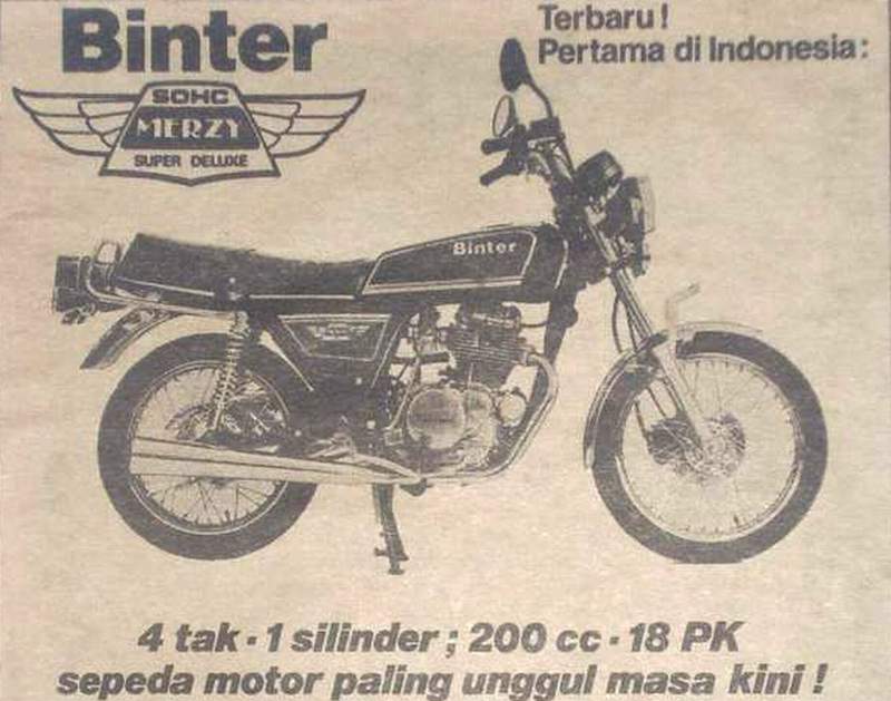 Koleksi Buku Antik: IMT01- Iklan Motor Lawas - Kawasaki Binter Merzy