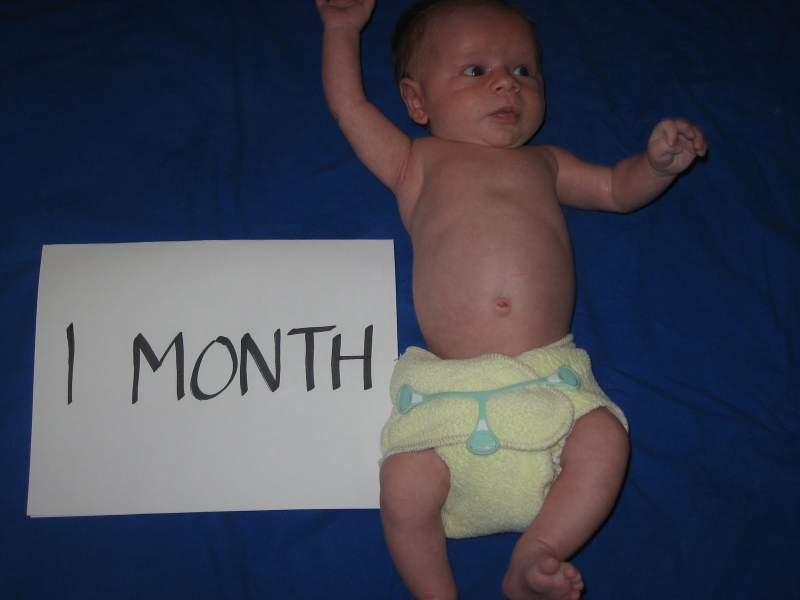 A day in the life.....: July 10: Happy one month birthday, Little Man!