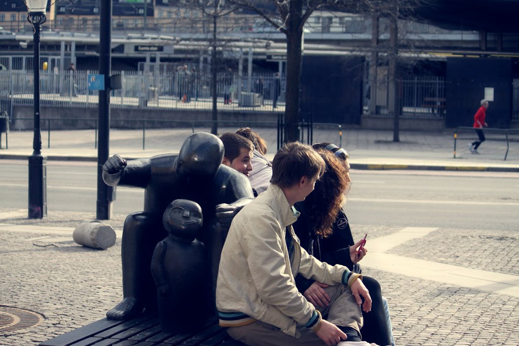 A photographer: Crowded