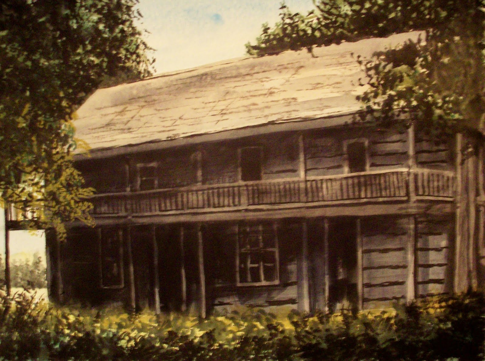 Arni's Art Blog: "DARRACOTT TAVERN, CA. 1840"
